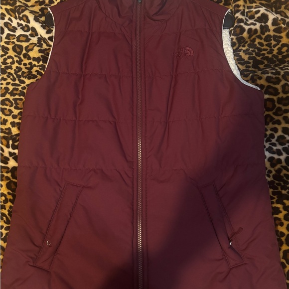 The North Face | Jackets & Coats | The North Face Maroon Puffer Vest ...
